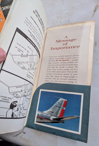 AMERICAN AIRLINES WELCOME ABOARD IN FLIGHT SOUVENIR BOOKLET 1959 ...