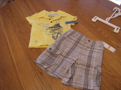 Boys Baby Kenneth Cole Reaction shorts & polo shirt Size 12M 12 months ...