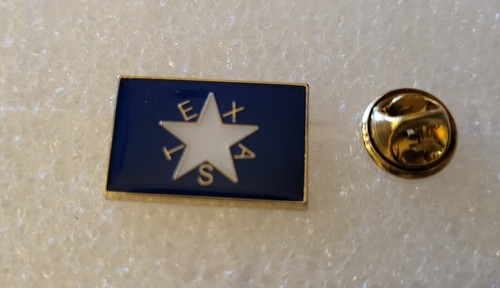 Texas Republic De Zavalla Official Historic Texan Lapel Pin | eBay