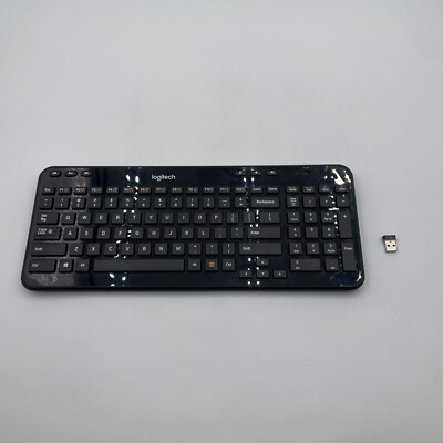 Logitech K360 Wireless USB Desktop Keyboard Compact Full Keyboard ...