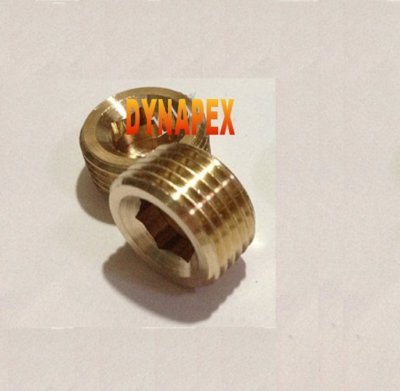 Pair Metric M6 M6X0.75 Thread Allen Socket Head Plug Brass | eBay