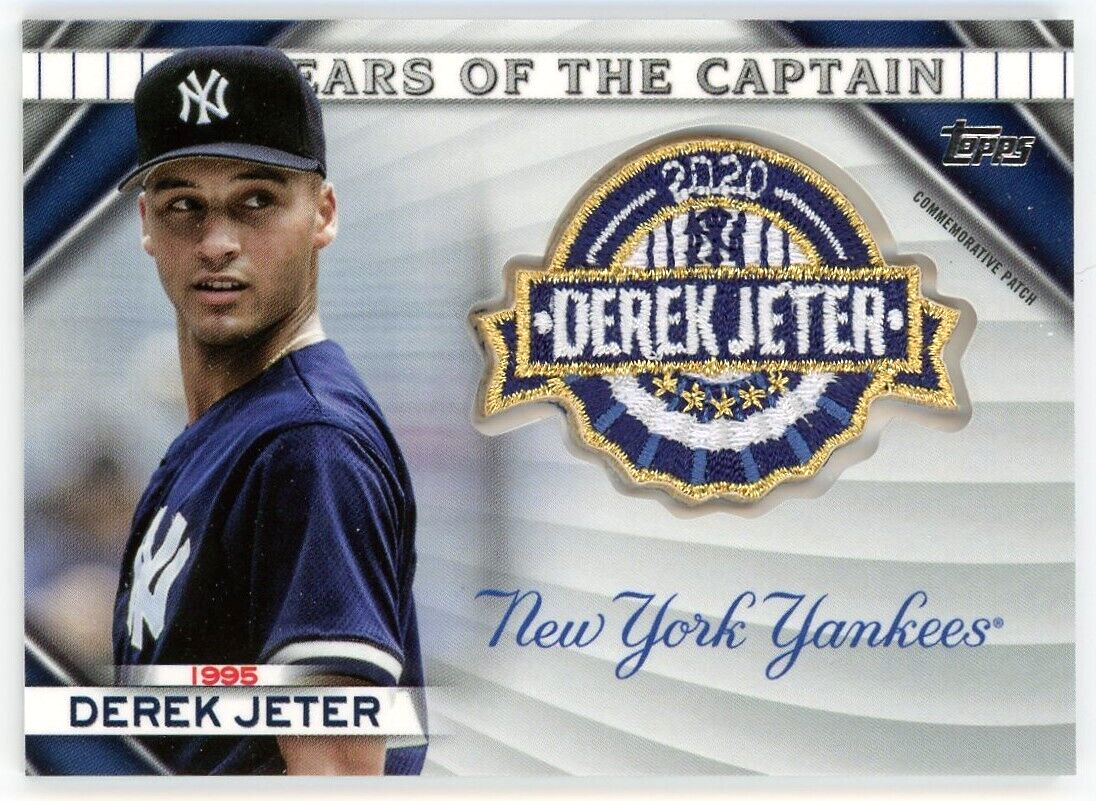 2020 Topps Update Derek Jeter 20 Years of the Captain Patch Card #20YCC ...