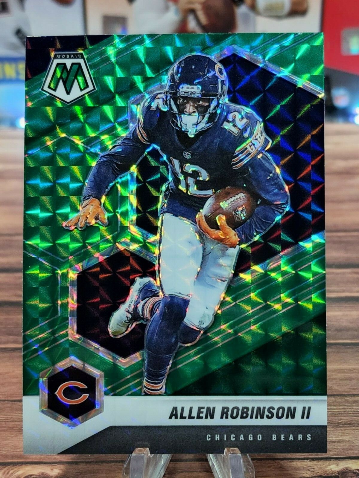 2021 Mosaic Football ALLEN ROBINSON Green Mosaic #40 Chicago Bears | eBay