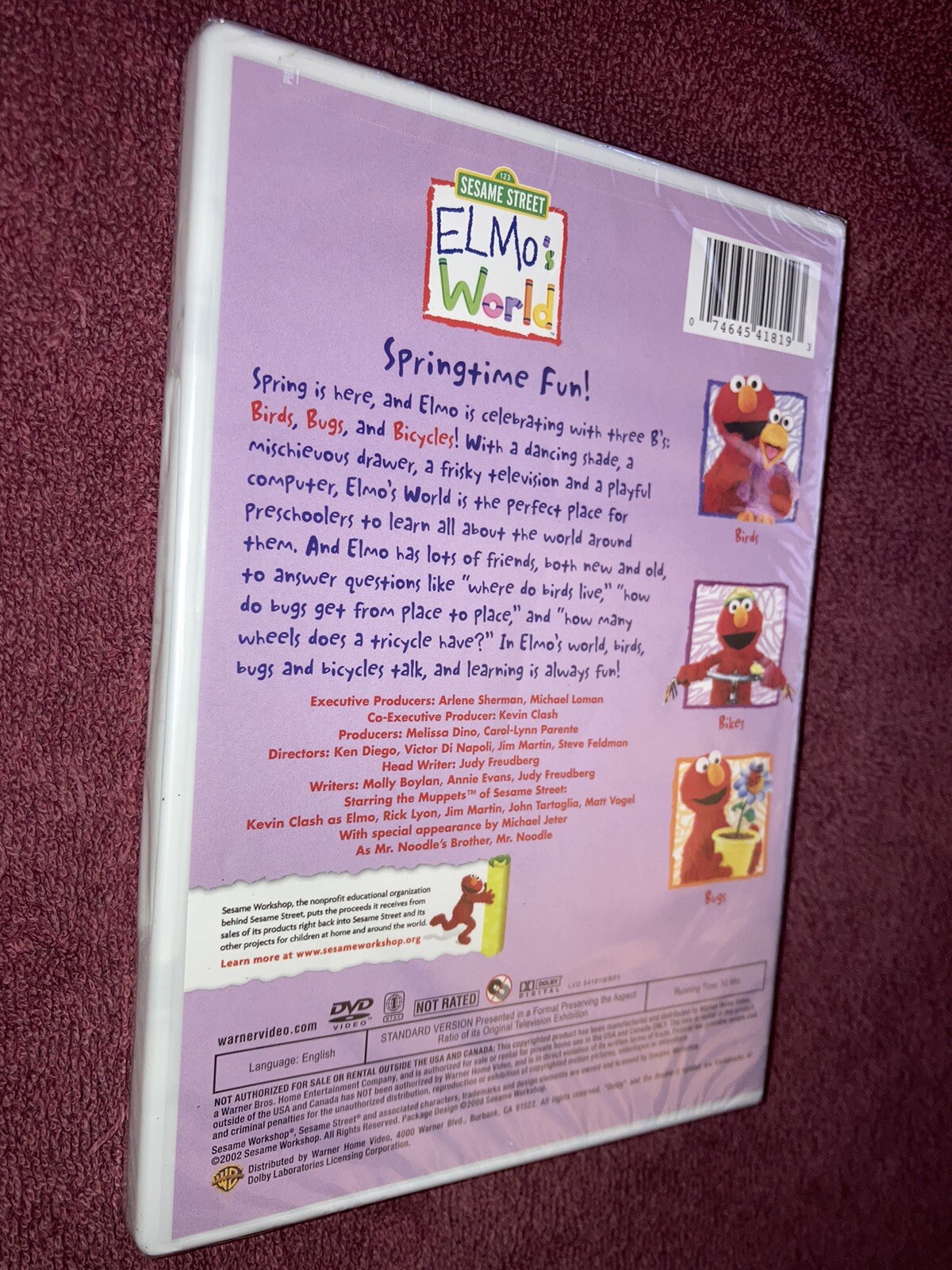 ELMO'S WORLD - SPRINGTIME FUN NEW DVD OOP Muppets Sesame Street Family ...