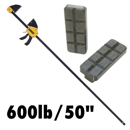 3D Rubber Jaw Pads Grip Feet for DeWalt Trigger Clamp DWHT83188 50" XL ...