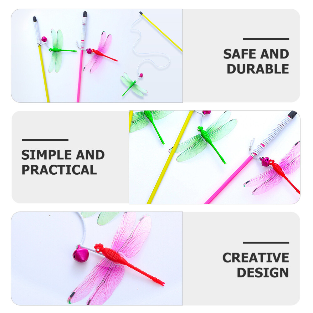 4 Pcs Katzen-Teaser Kätzchen Zauberstab Katzen-Teaser-Tool Spielt ...