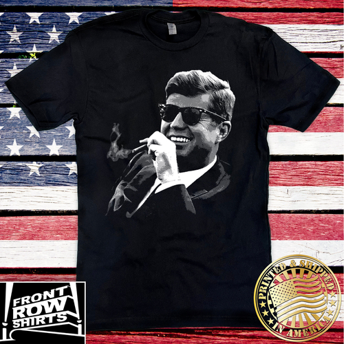 JOHN F. KENNEDY CIGAR & SUNGLASSES ***COOL JFK*** T-SHIRT | eBay