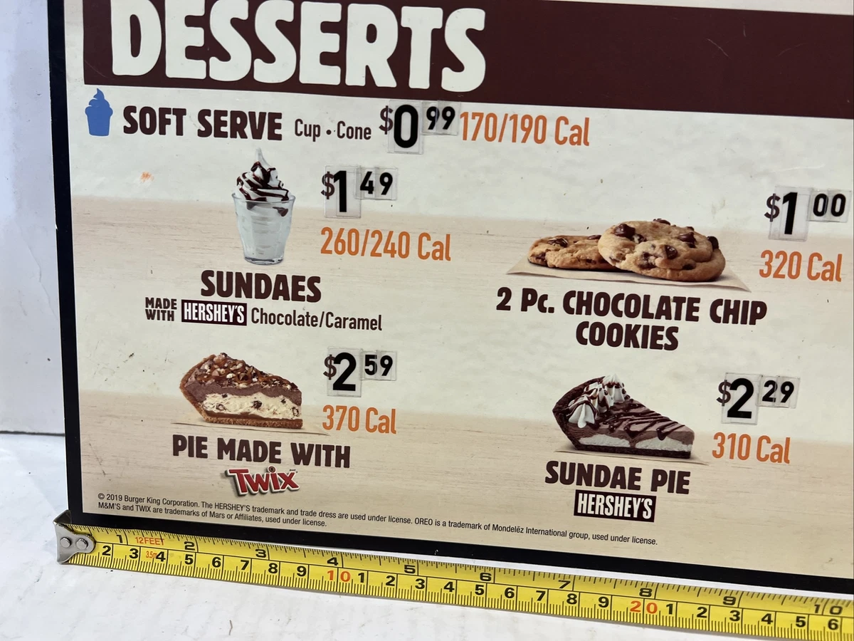 Burger King Drive Thru Menu