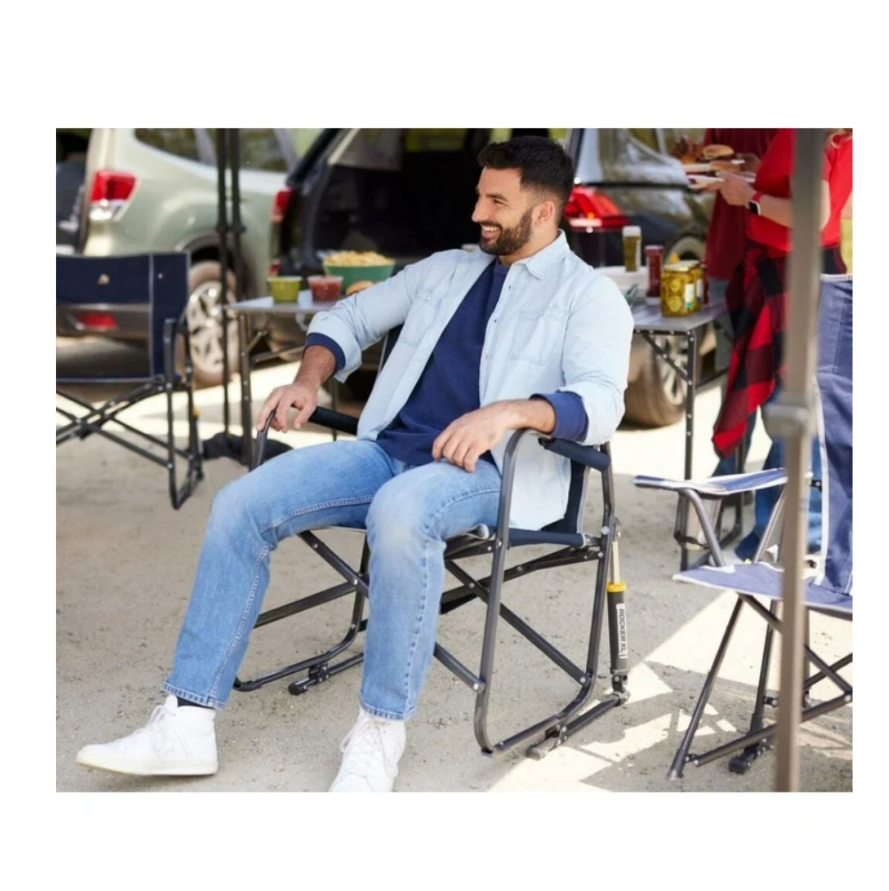 GCI Outdoor Freestyle Rocker XL Oversized Foldable Rocking Camp Chair ...