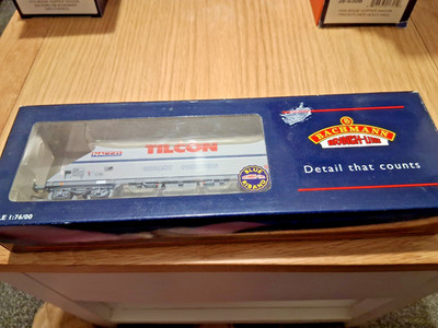 BACHMANN 37-325A 90T GLW BOGIE HOPPER JGA WAGON 'TILCON' EXCELLENT ...