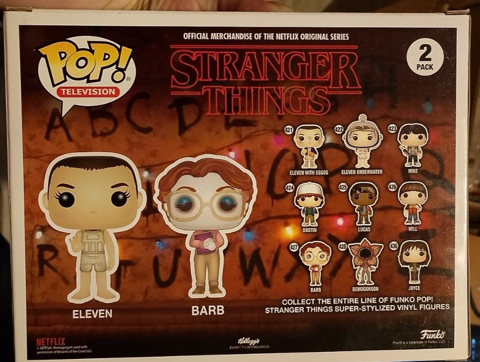 Funko Pop Stranger Things Upside Down Eleven / Barb 2 Pack Exclusive ...