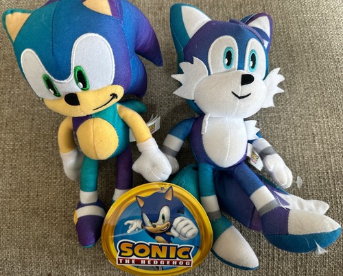 Lot Of (2) TWO! Sonic the Hedgehog & Tails SEGA Video Game Toy Factory ...