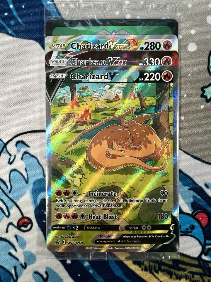 Charizard UPC Promos SEALED - 3 Card Pack SWSH260 SWSH261 SWSH262 ...