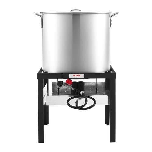 VEVOR 60 Qt Seafood Boiling Kit with Strainer Outdoor Crab Crawfish ...