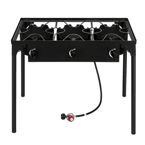Ktaxon EX83-5 3 Burner Gas Propane Cooker Outdoor Camping Picnic Stove ...