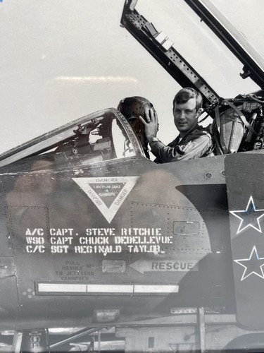 Signed By Brigadier General Steve Richie, USAF Flying Ace 8x10 B&W ...