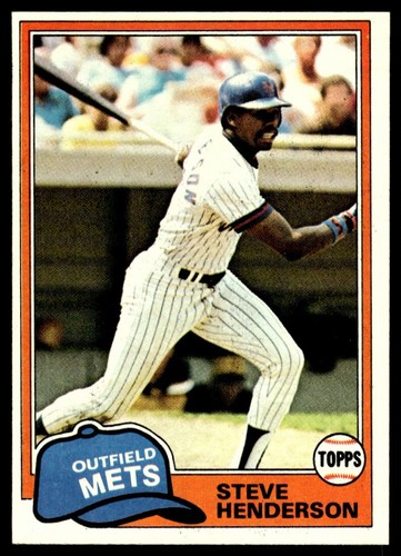 1981 Topps Steve Henderson New York Mets #619 | eBay