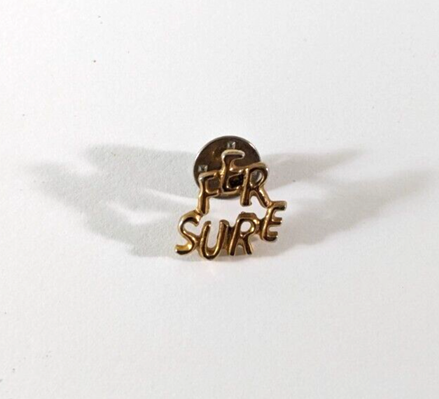 Vintage Fer Sure Valley Girl Gold Metal Pin Pinback Brooch 1980s ...