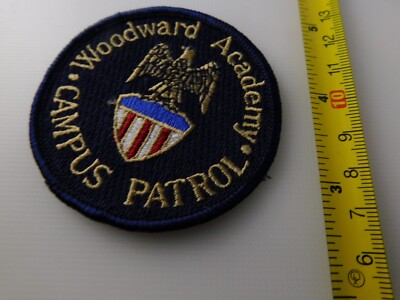 WOODWARD ACADEMY CAMPUS PATROL SECURITY GUARD PATCH SHOULDER CREST POLICE | eBay