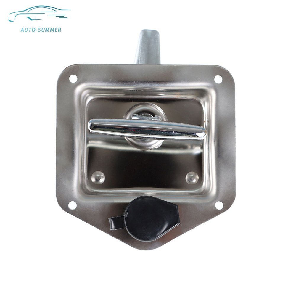 Set of 2 Trailer Door Latch T-Handle Locking Camper RV Truck Tool Box ...