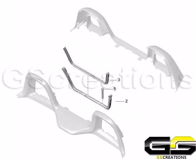 OEM Wind Screen Deflector Blocker FRAME KIT 2013-2020 981 718 Porsche ...