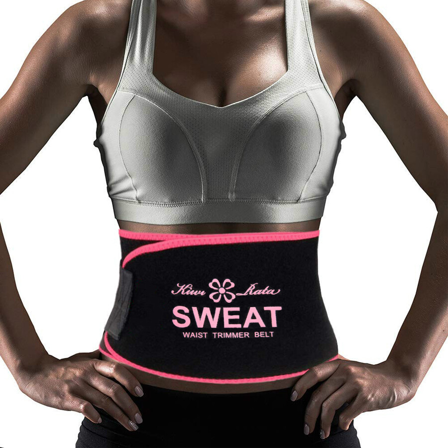 US Men Women Waist Trimmer Belt Sweat Wrap Tummy Stomach Weight Loss ...