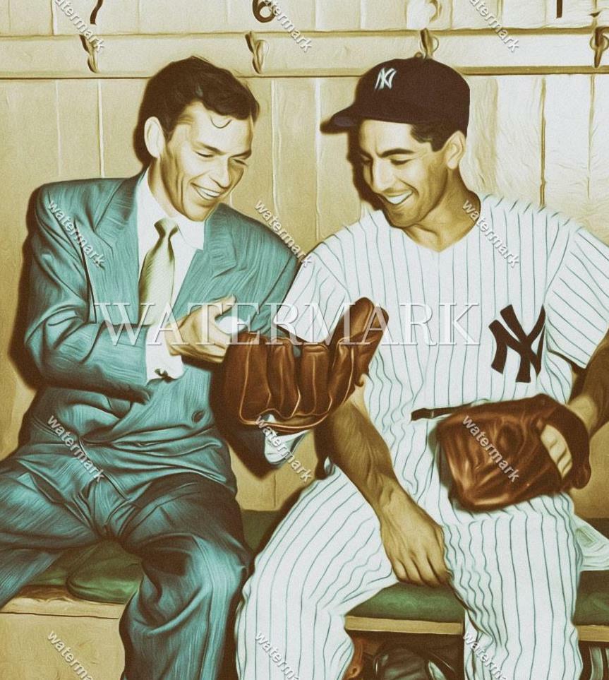 E698 Phil Rizzuto - Frank Sinatra Yankees 8x10 11x14 16x20 Oil Painting ...