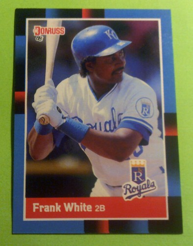 1988 Donruss Frank White Baseball Card #225 Royals 8 Gold Gloves 5 time ...