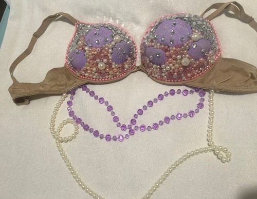 Mermaid Sea Shell Handmade 34B push Up Bra | eBay