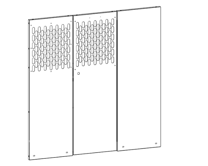 Holman 40651 Bulkhead Divider; Full Bulkhead; Fixed Center Panel ...