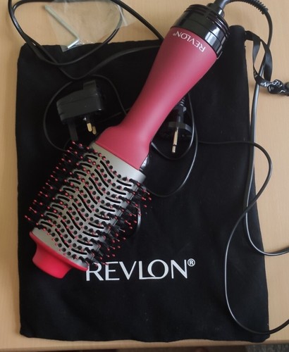 Revlon ONE STEP Titanium Hair Dryer and Volumiser - Red 761318452799 ...