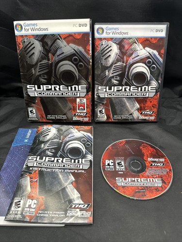 Supreme Commander PC Strategy Game Windows PC 2007 Complete In Box CIB ...