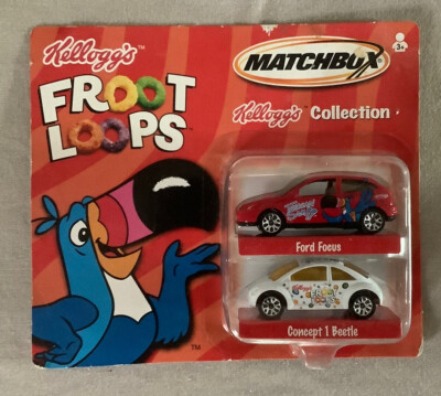 2001 MATCHBOX KELLOGG’S COLLECTION FROOT LOOPS FORD FOCUS & VW CONCEPT ...