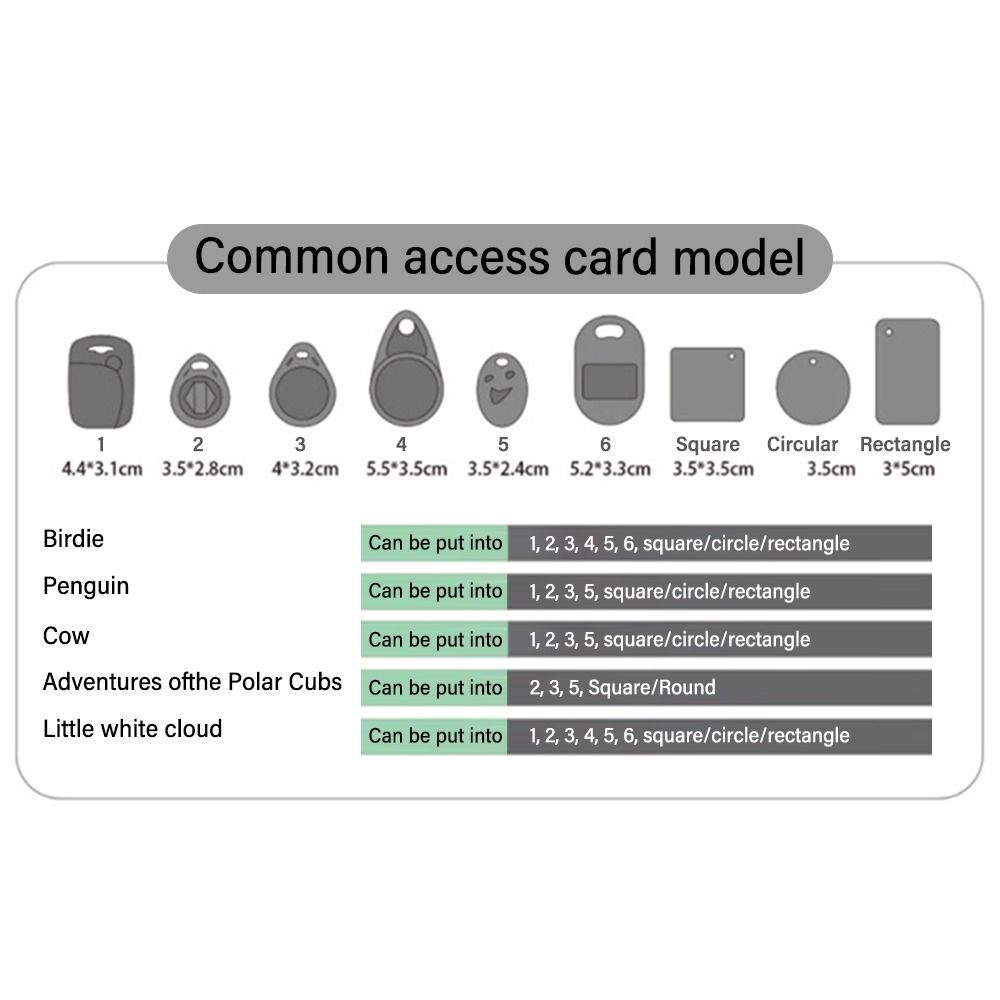 Useful Access Card Holder PU Leather Access Card Cover Keychain Gift | eBay