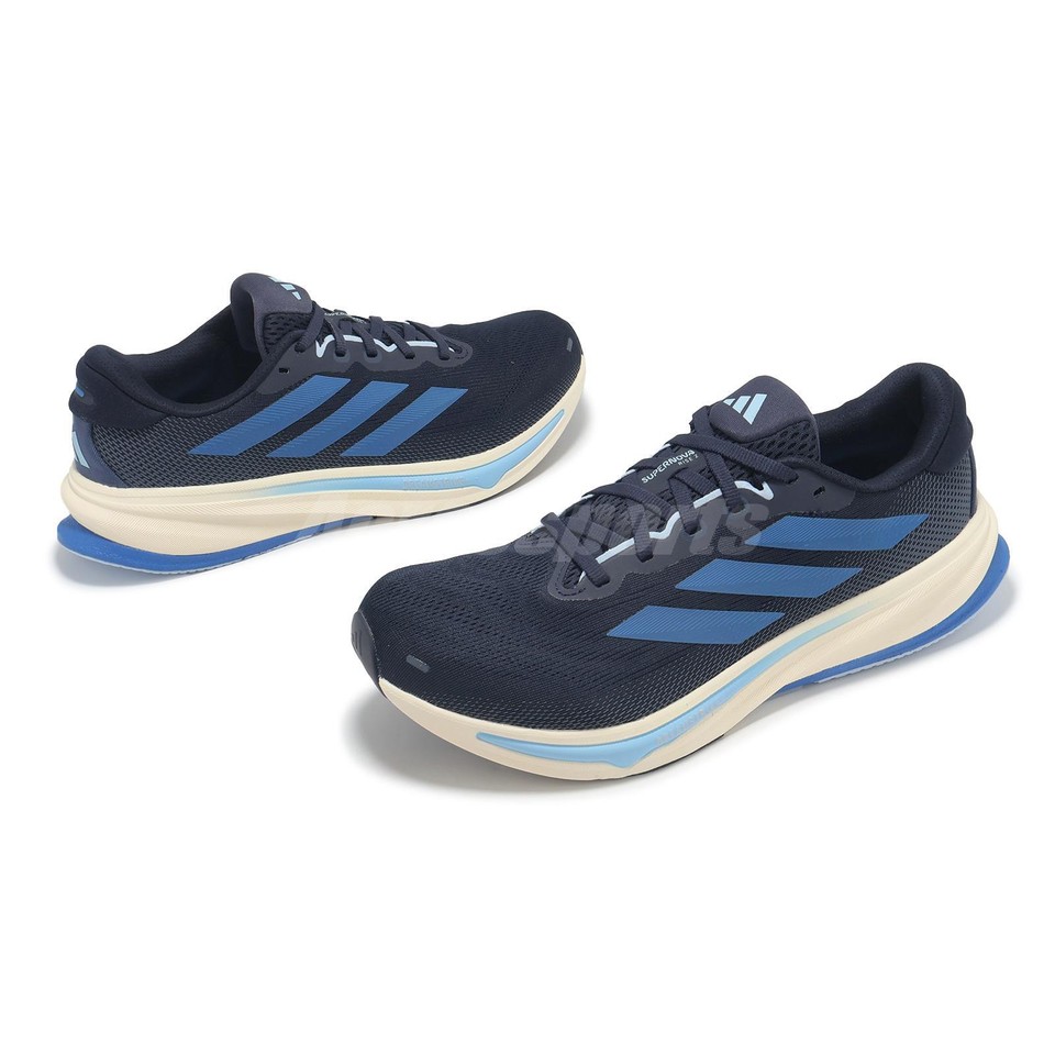 adidas Supernova Rise 2 M Black Blue Men Reflective Road Running Shoes ...