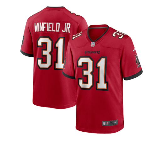 Men's Tampa Bay #31 Antoine Winfield Jr. Red Game Jersey -red, new new ...