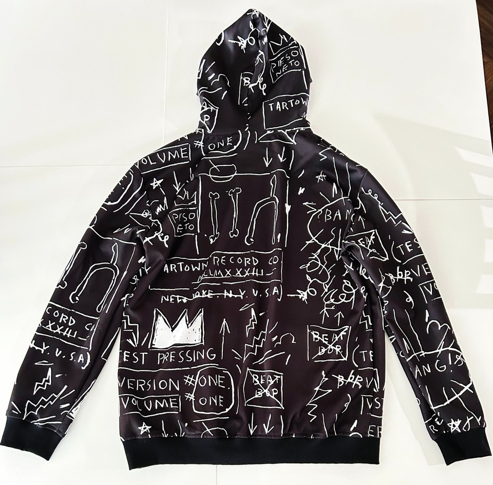 Reason Brand X Jean Michel Basquiat Sweatshirt Black Hoodie Men’s XL ...