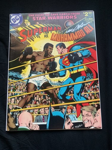 1978 Superman vs Muhammad Ali Oversized Comic Treasury Edition Neal ...