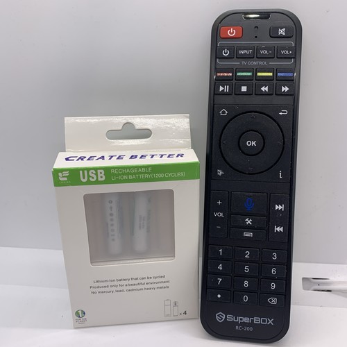 SuperBox Remote Control RC-200 W/ Rechargeable Batt S5 Pro/S5 Max/Elite ...
