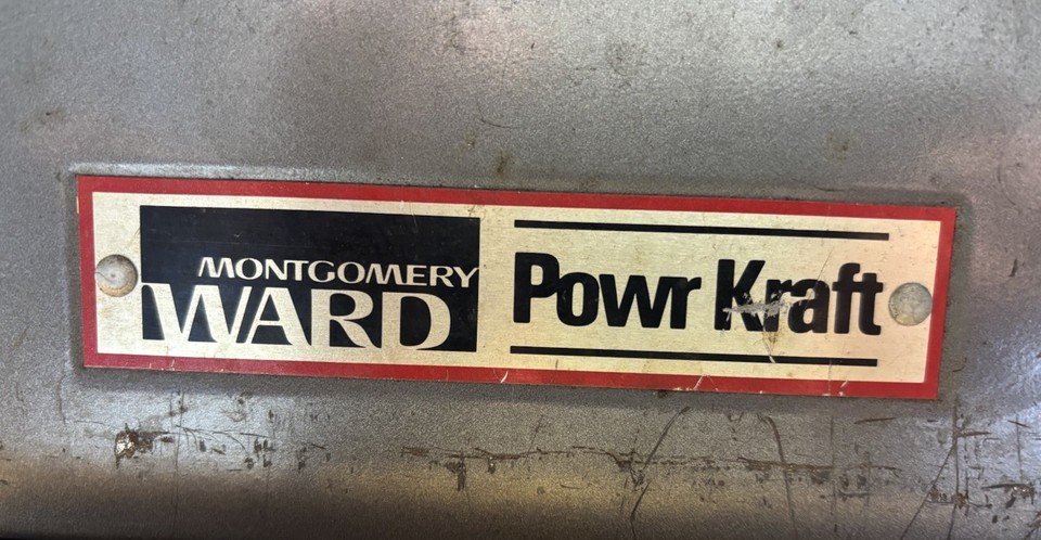 Vintage Montgomery Ward / PowrKraft Tool Box With Tray (19 Inches Wide ...