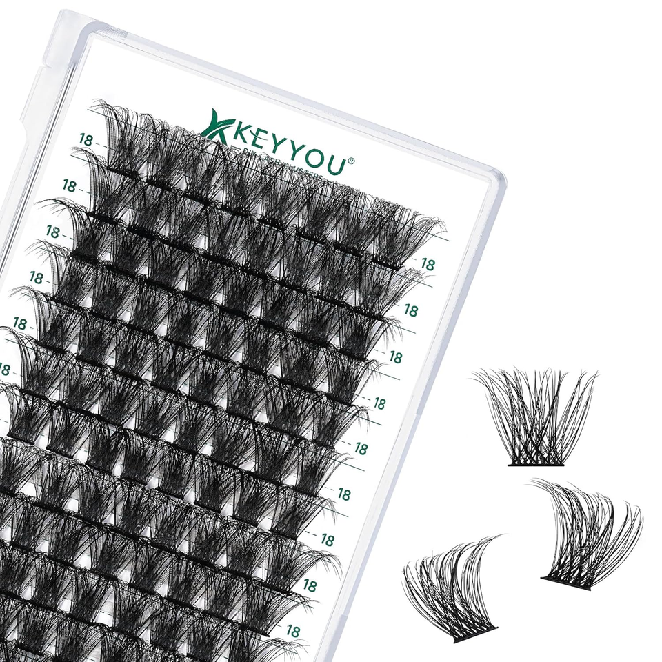 Lash Clusters 96pcs Individual Lashes D Curl 18mm Eyelash Clusters ...