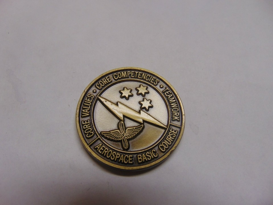 CHALLENGE COIN AEROSPACE BASIC COURSE AIRMEN MASTERS OF POWER US AIR ...