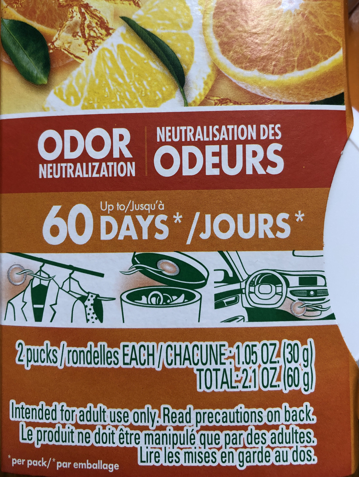 Air Wick Stick Ups Air Freshener Sparkling Citrus Scented 2 PK (4 Pucks ...