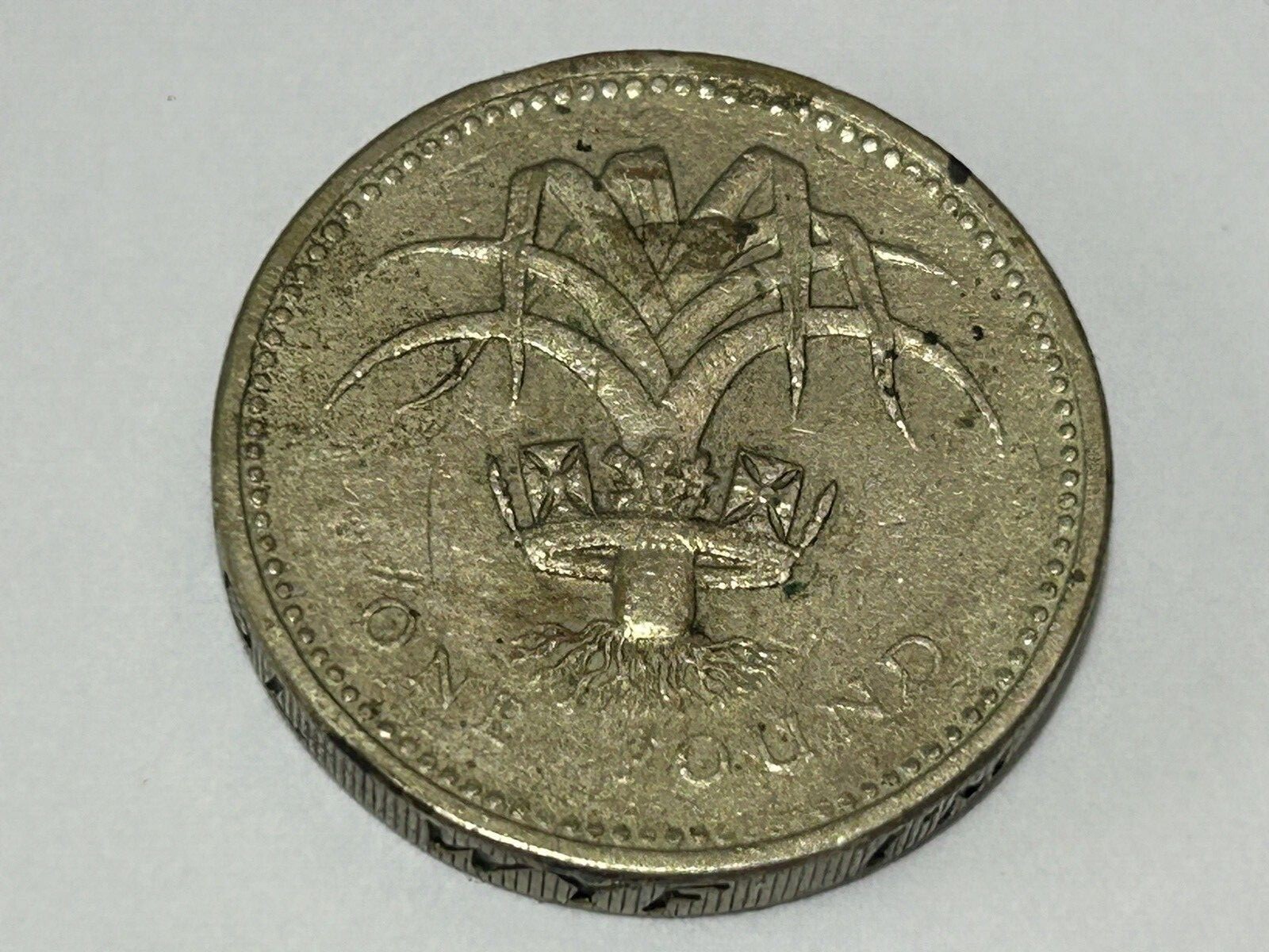 1985 One Pound Elizabeth II (RARE) Coin Mint Error Upside Down Edge ...