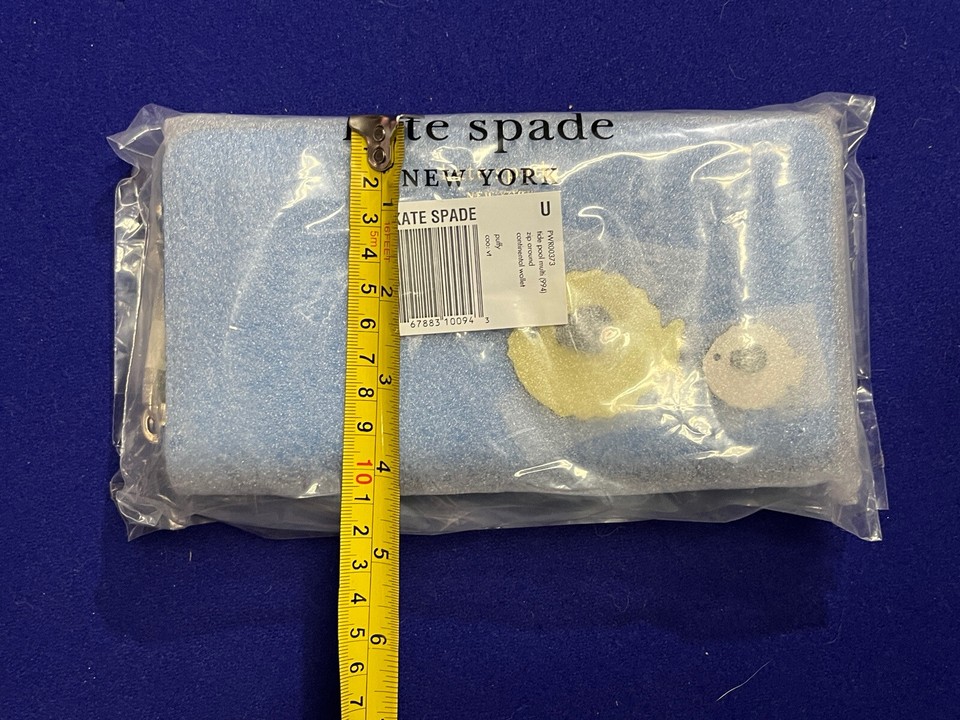 NWT Kate Spade Tide Pool Puffy Puffer Fish Continental Wallet HTF | eBay