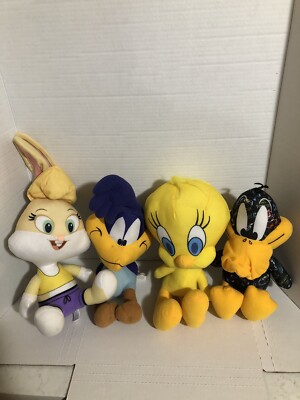 Looney Tunes Daffy Lola Bunny Tweety Road Runner Lot Of 4 Pre Owned Toy ...