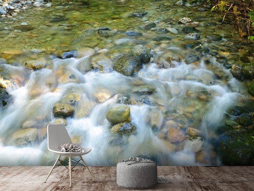 3D River Stones ZHUA12643 Wallpaper Wall Murals Removable Self-adhesive ...