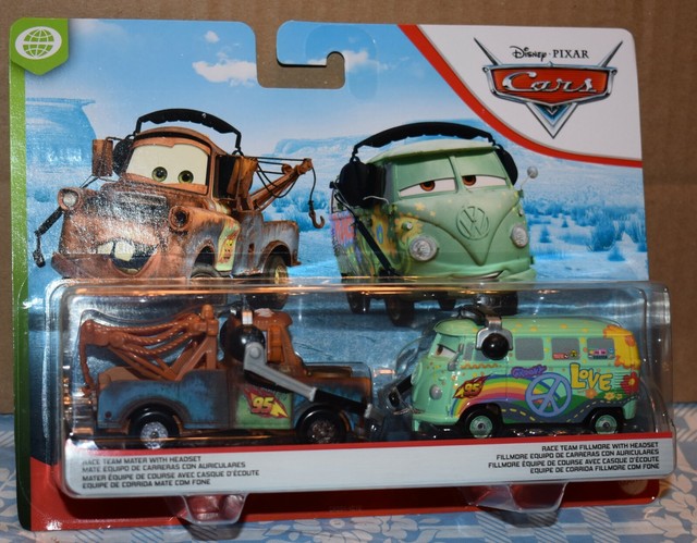 Disney Pixar Cars Race Team Mater Fillmore With Headset 2020 for sale ...