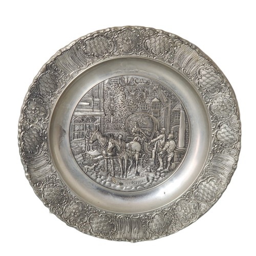 Zen Becker Vlntage Pewter Wall Plate "Die Hochzeitsreise" The Honeymoon ...
