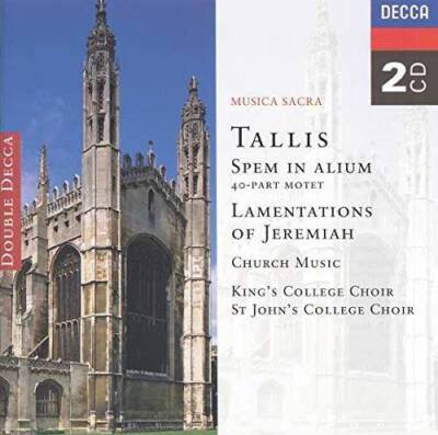Tallis: 40 Paart Motet - Audio CD By CHOIR OF ST JOHN's COLLEGE - VERY ...